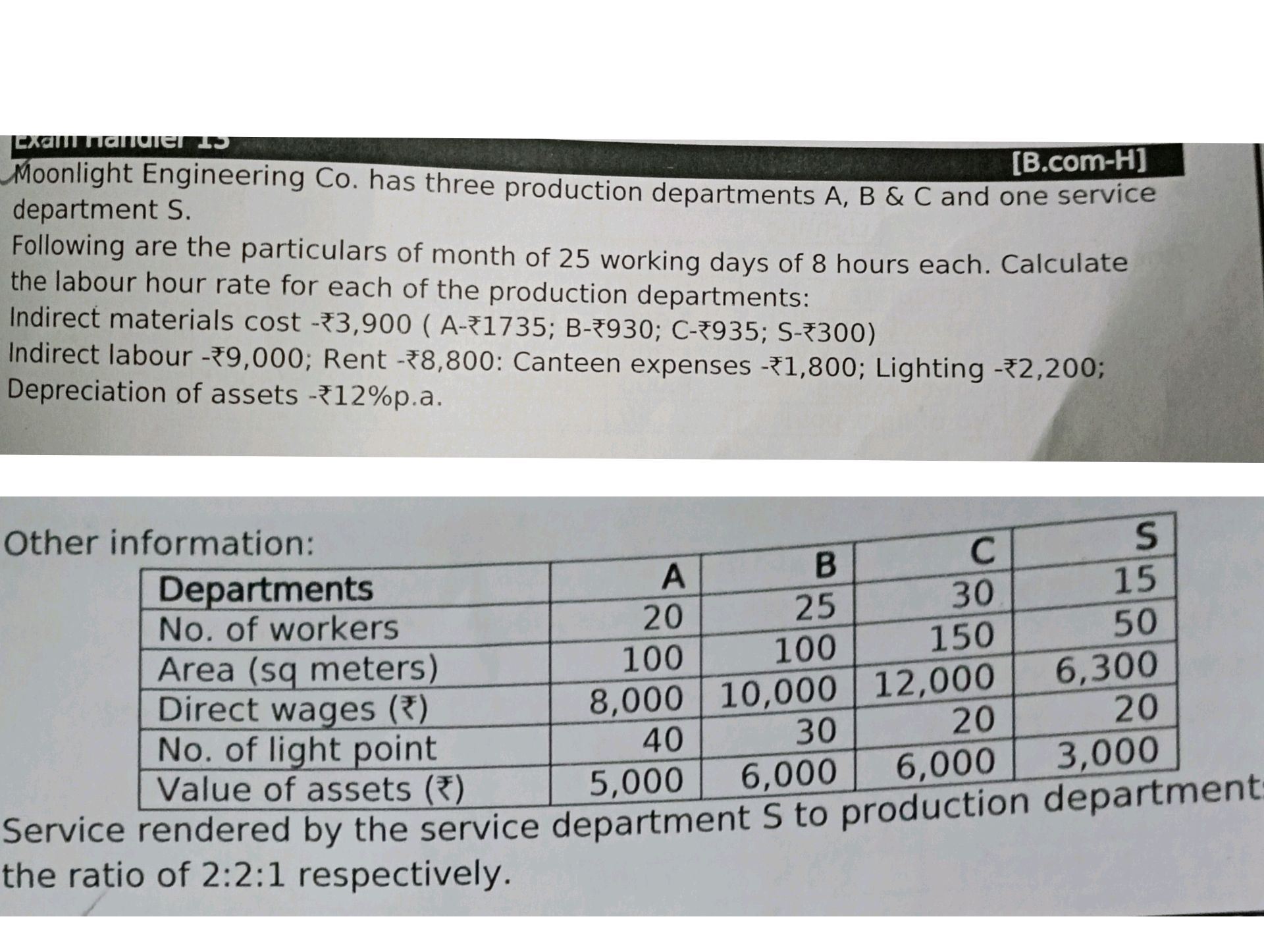 Moonlight Engineering Co. has three | StudyX