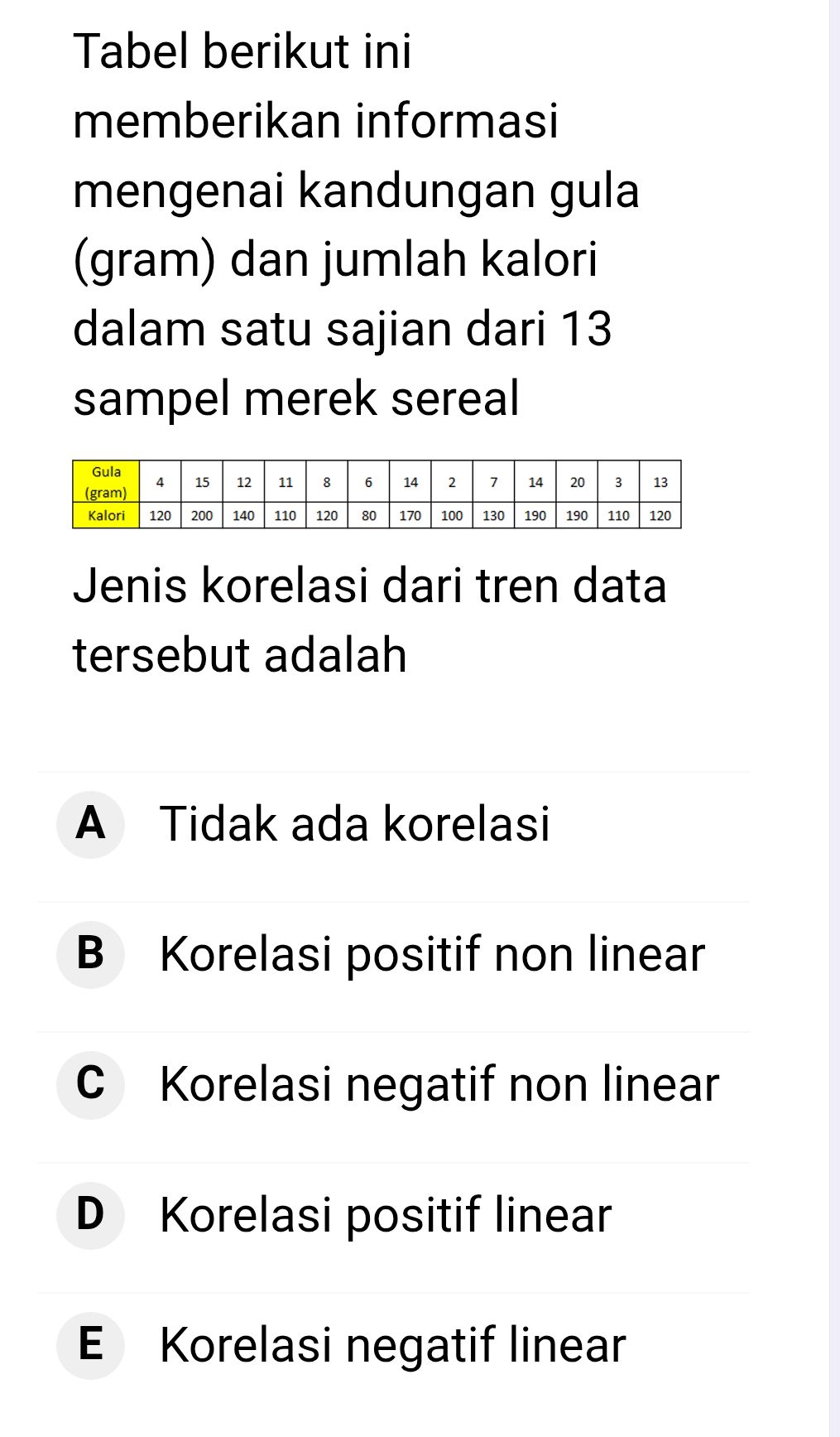 Berikut adalah tabel yang memberikan | StudyX
