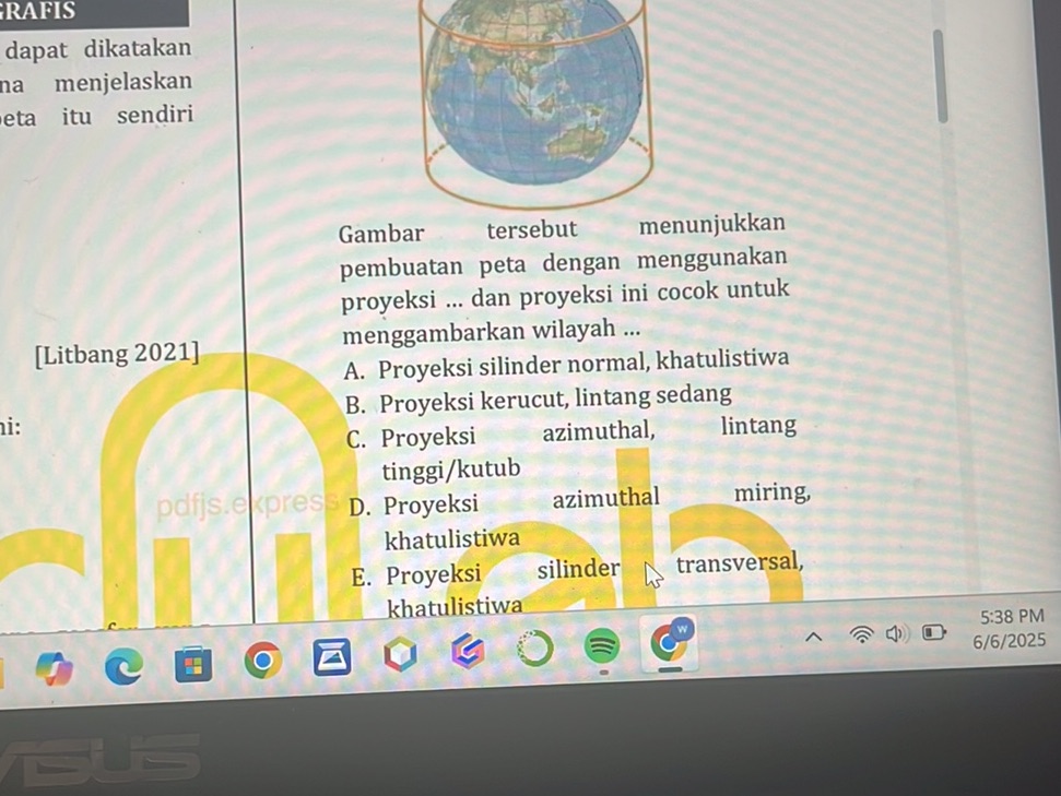 Gambar tersebut menunjukkan pembuatan peta | StudyX