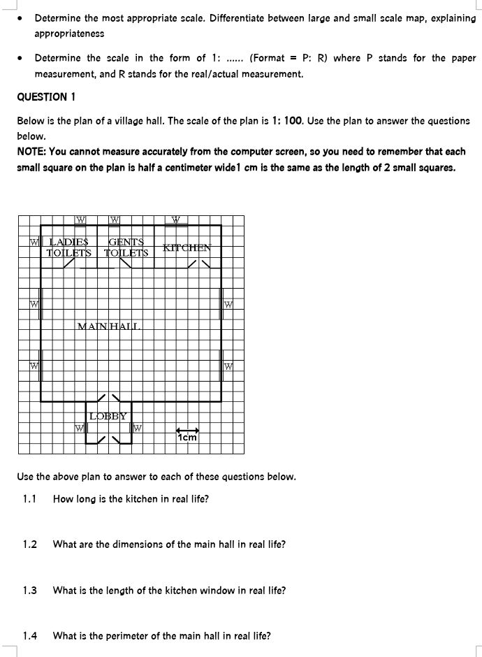 Determine the most appropriate scale. | StudyX
