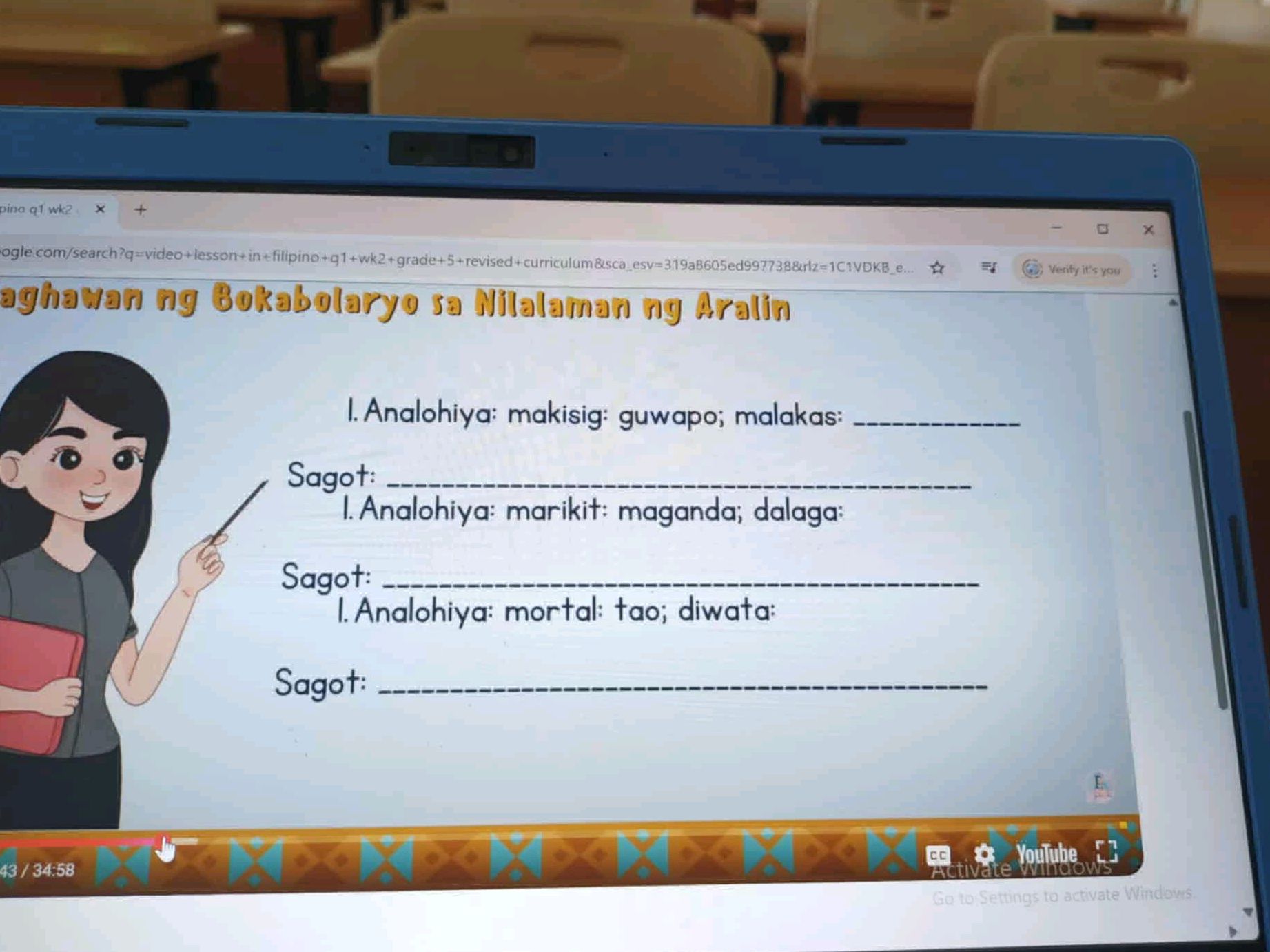 1. Analohiya: makisig: guwapo; malakas: | StudyX