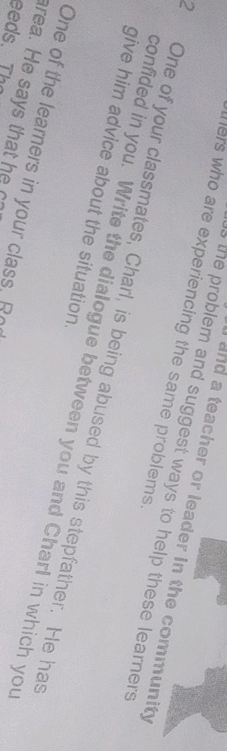 One of your classmates, Charl, is being | StudyX