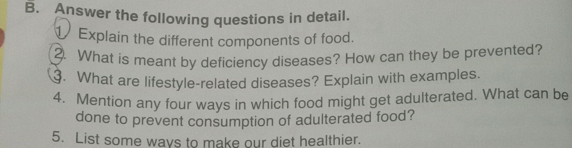 B. Answer the following questions in detail. | StudyX