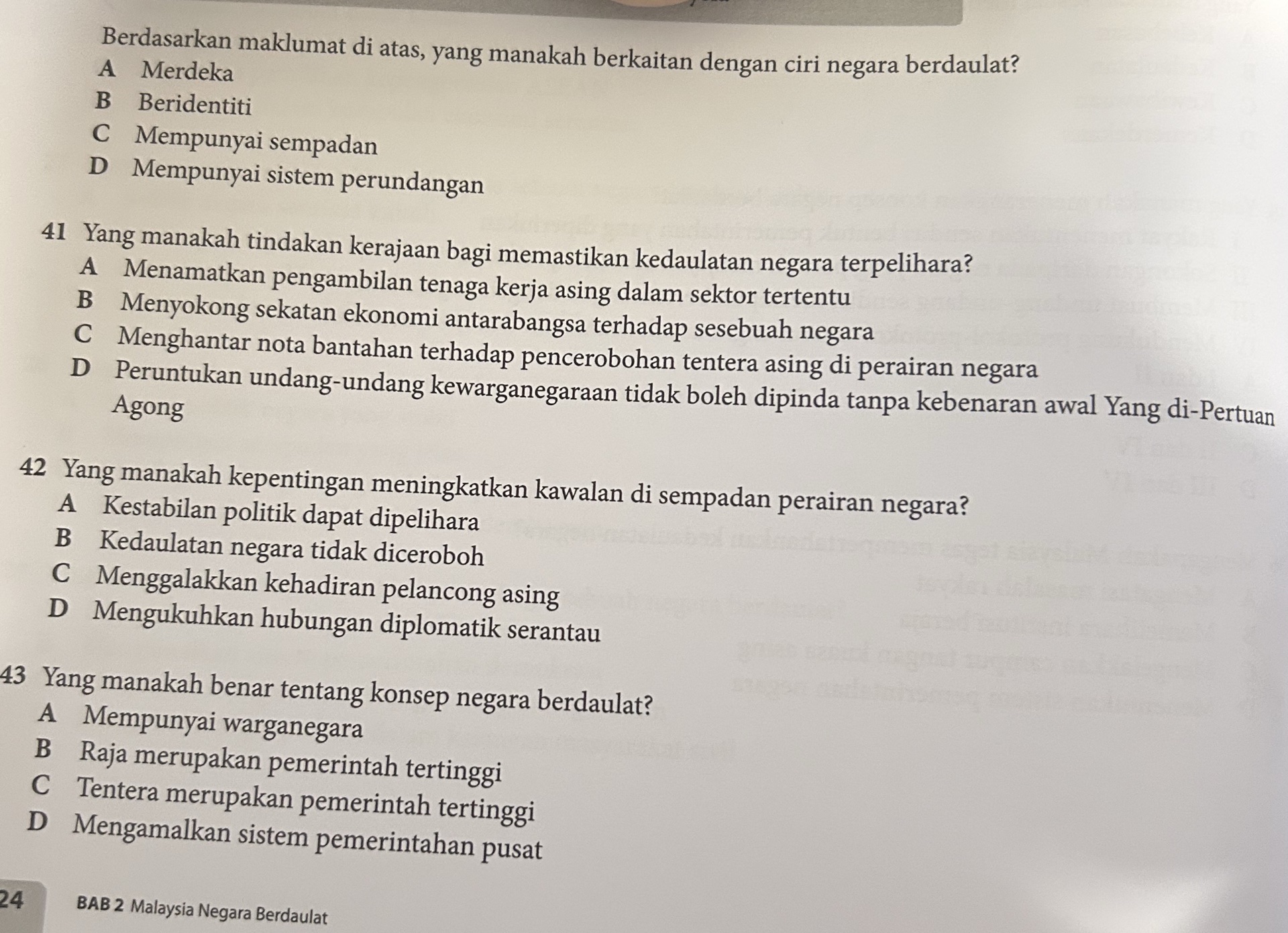 Berdasarkan maklumat di atas, yang manakah | StudyX