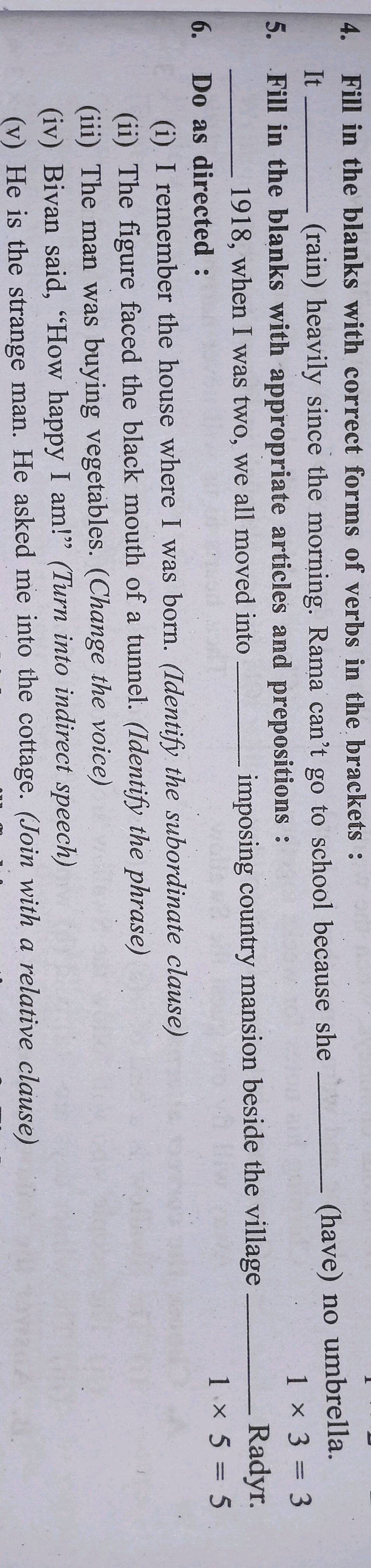 4. Fill in the blanks with correct forms of | StudyX