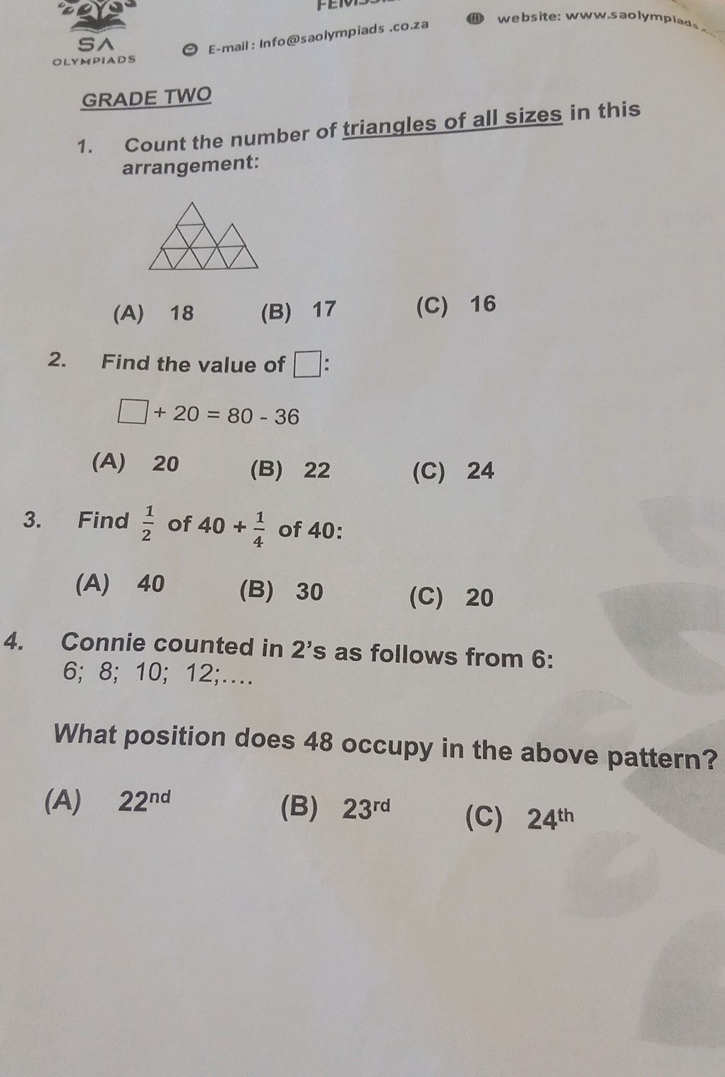 1. Count the number of triangles of all | StudyX