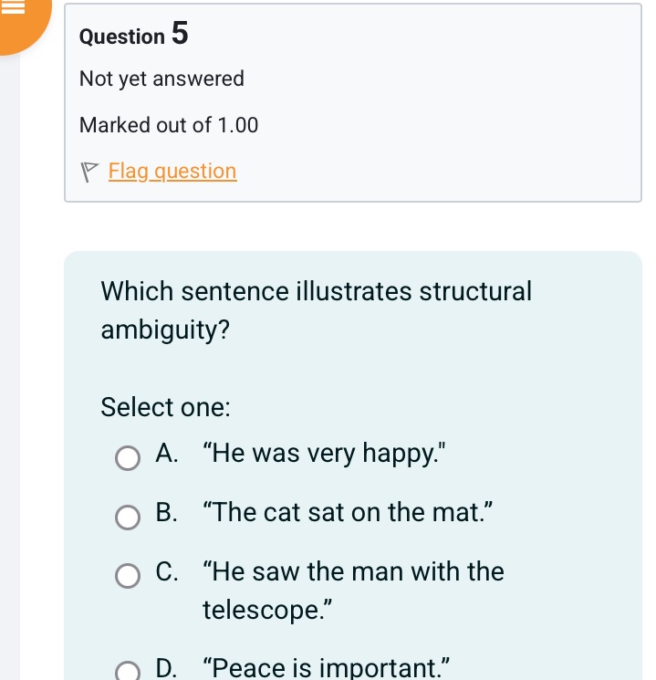 Which sentence illustrates structural | StudyX