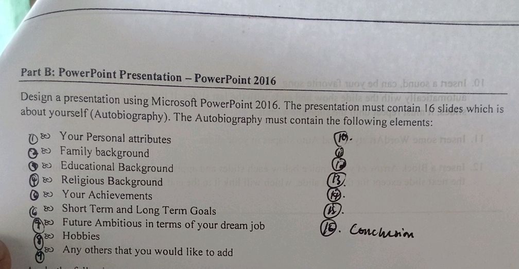 Part B: PowerPoint Presentation - PowerPoint | StudyX
