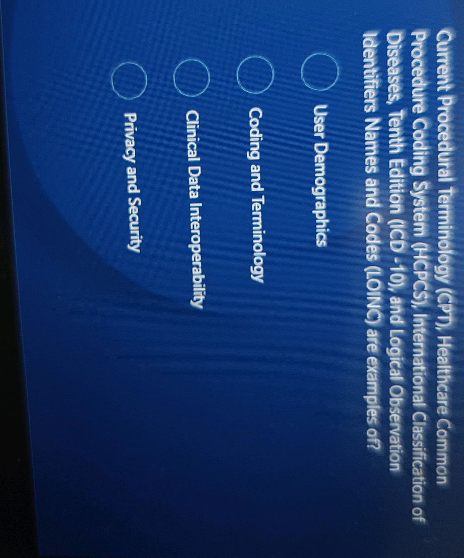 Current Procedural Terminology (CPT), | StudyX