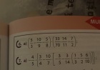 (6. a) \( {5}{3} - {10}{9} - {5}{8}\)