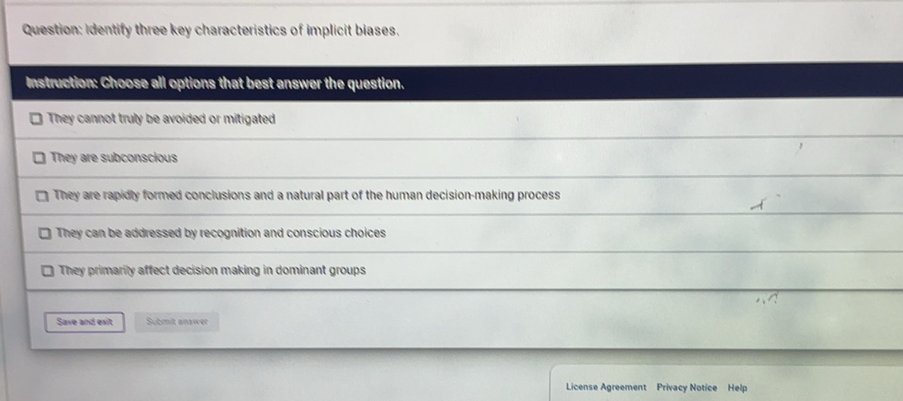 Question: Identify three key characteristics | StudyX
