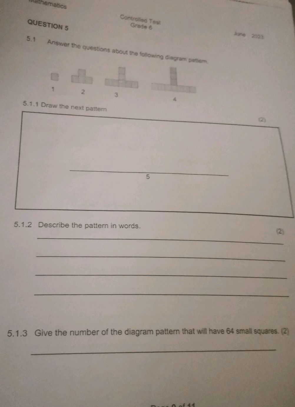5.1 Answer the questions about the following | StudyX