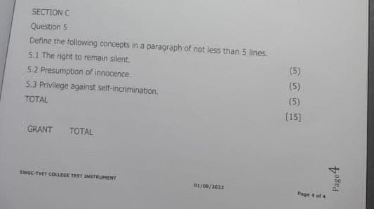 Define the following concepts in a paragraph | StudyX