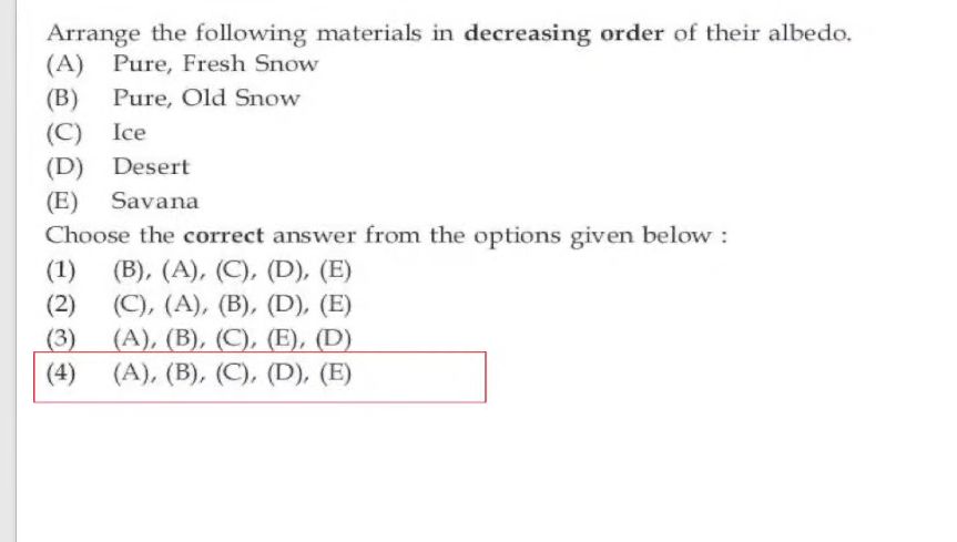 Arrange the following materials in | StudyX