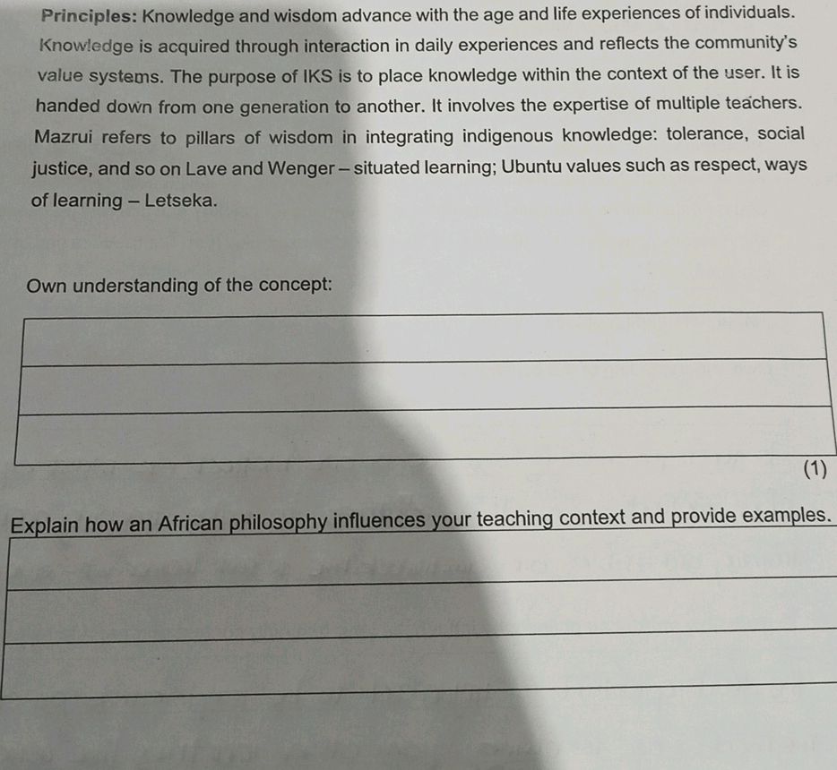 Principles: Knowledge and wisdom advance | StudyX