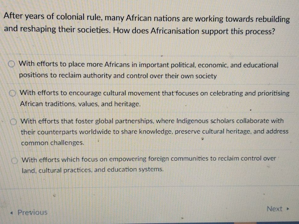 After years of colonial rule, many African | StudyX