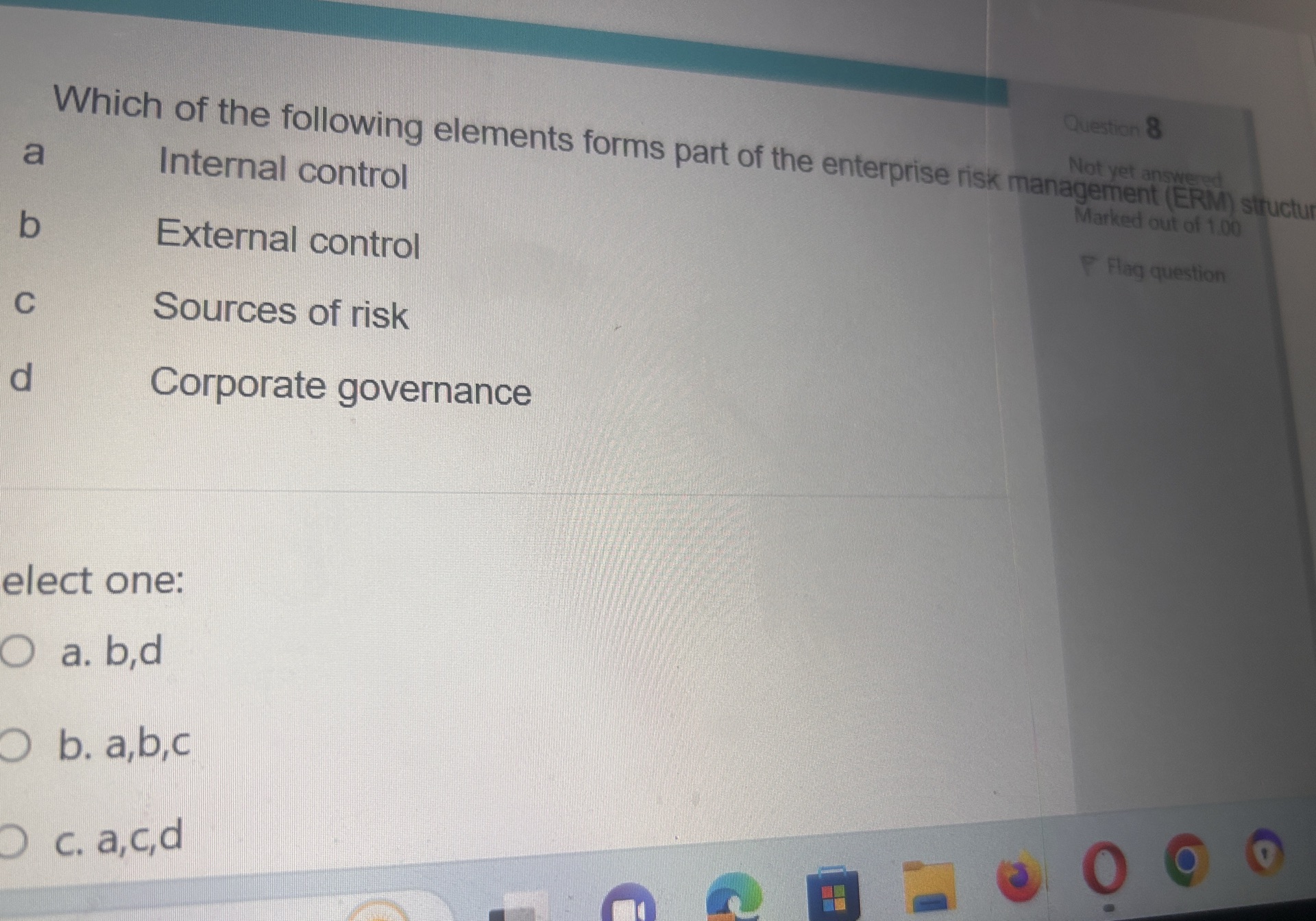 Which of the following elements forms part | StudyX