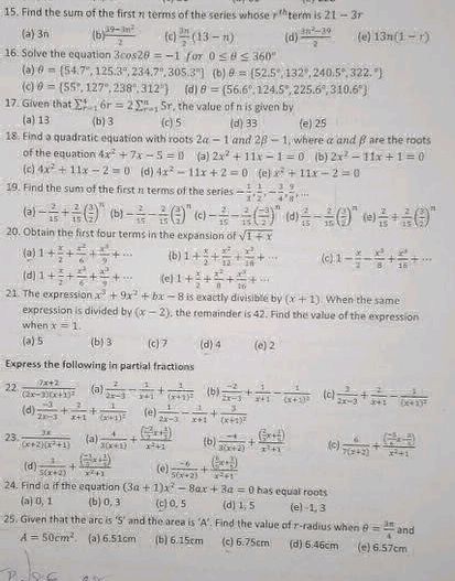 15. Find the sum of the first $n$ terms of | StudyX