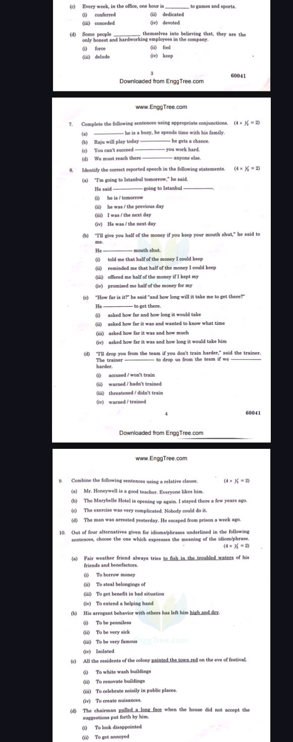 7. Complete the following sentences using | StudyX