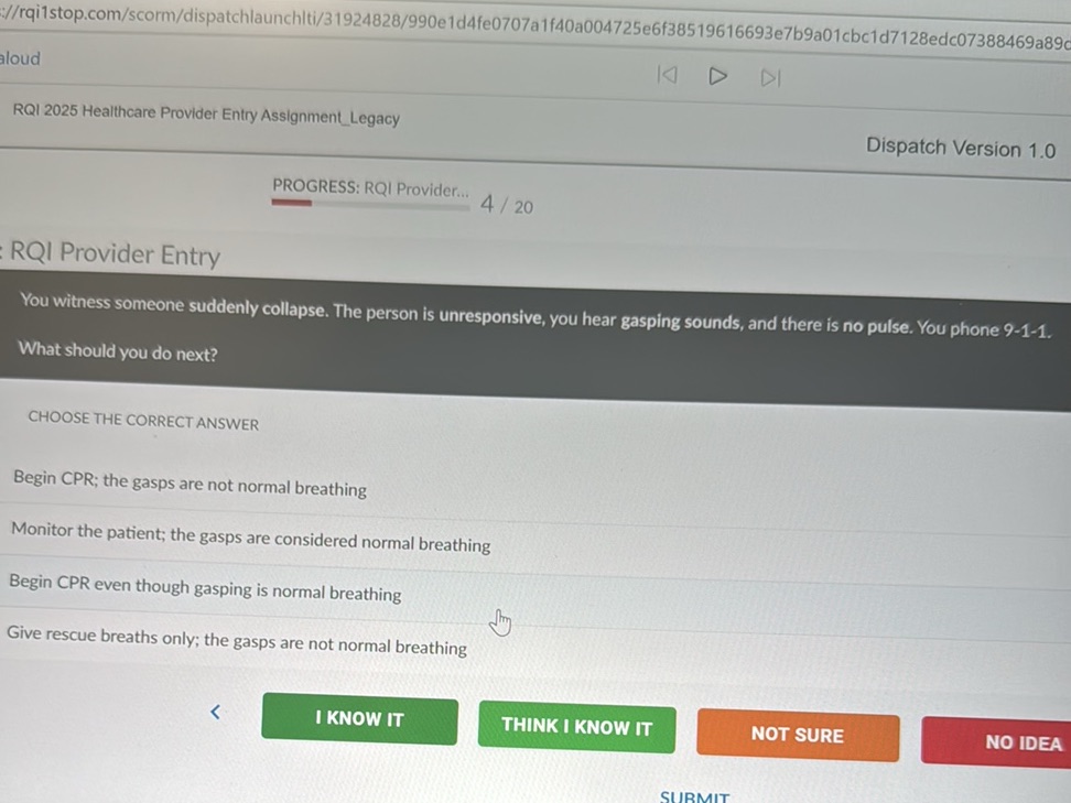 You witness someone suddenly collapse. The | StudyX