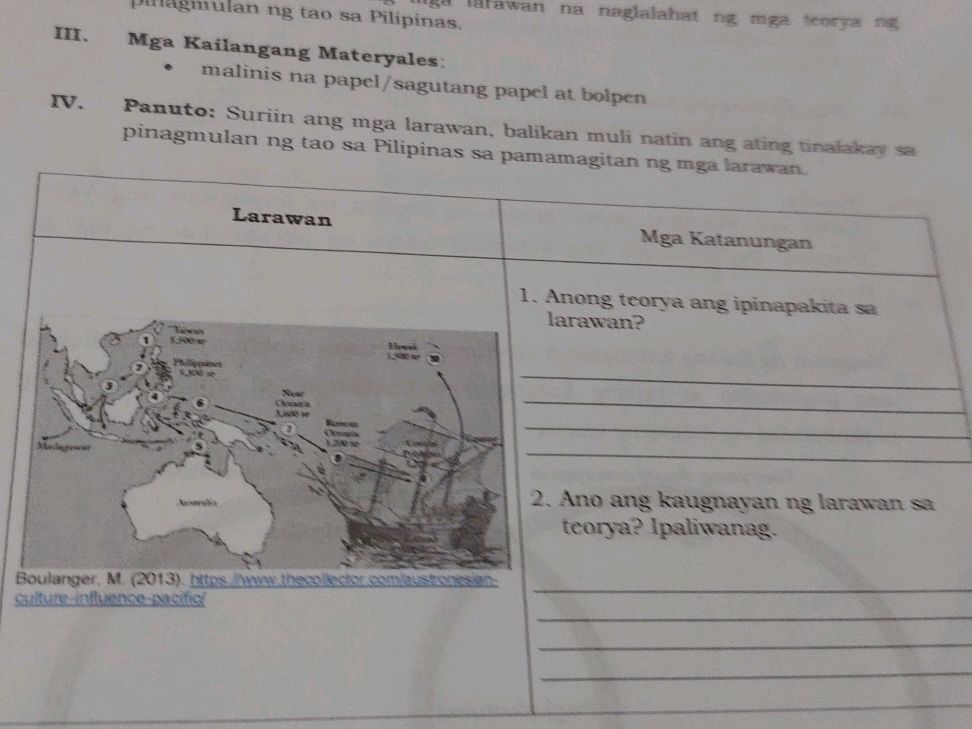 Larawan Mga Katanungan 1. Anong teorya ang | StudyX