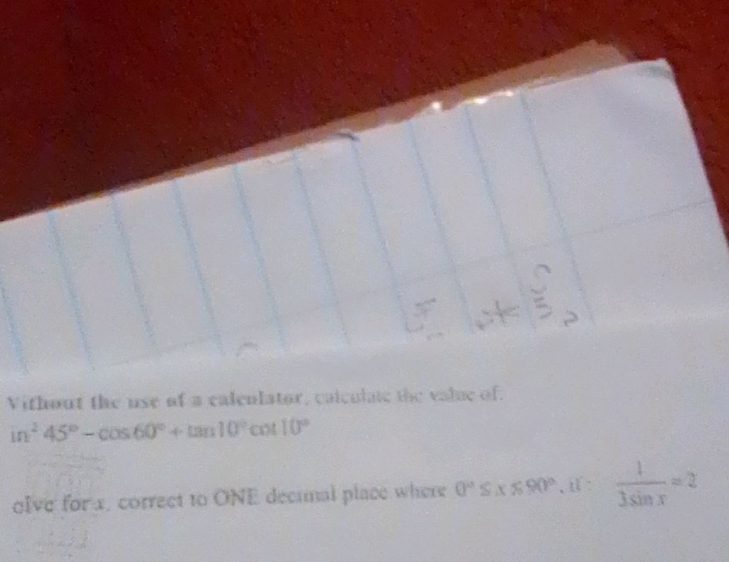 Without the use of a calculator, calculate | StudyX