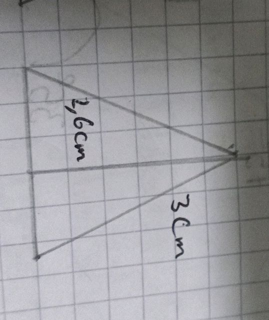 The image shows a triangle with two sides | StudyX