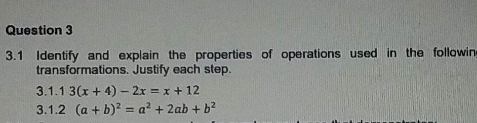 3. Identify and explain the properties of | StudyX