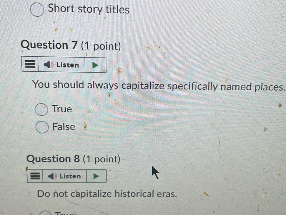 Question 7 (1 point) You should always | StudyX