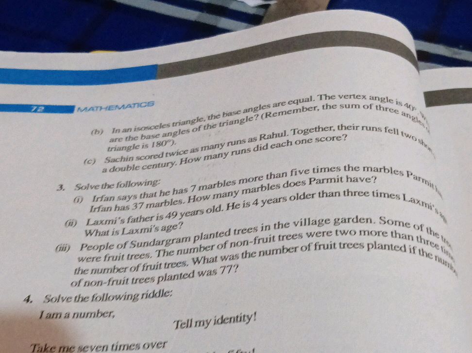 (b) In an isosceles triangle, the base | StudyX