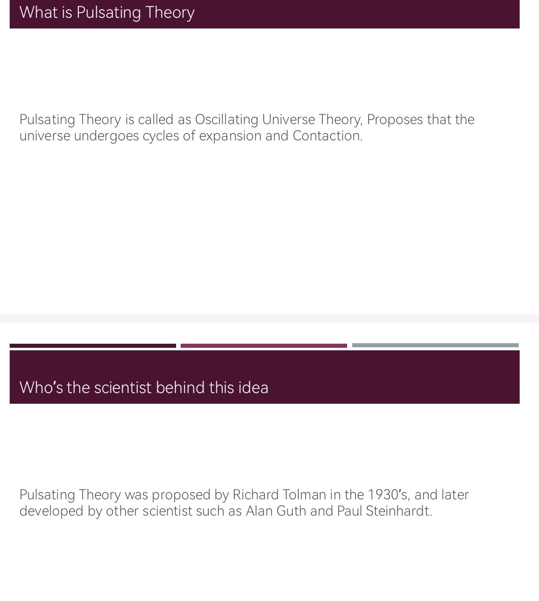 What is Pulsating Theory Pulsating Theory | StudyX
