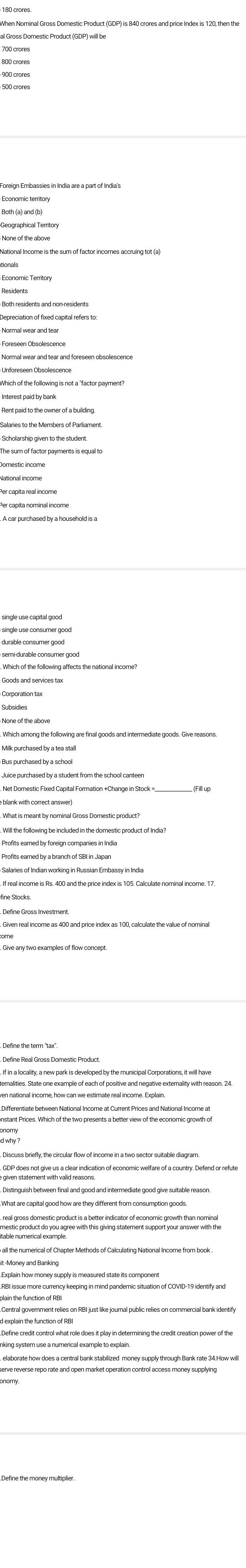 When Nominal Gross Domestic Product (GDP) is | StudyX