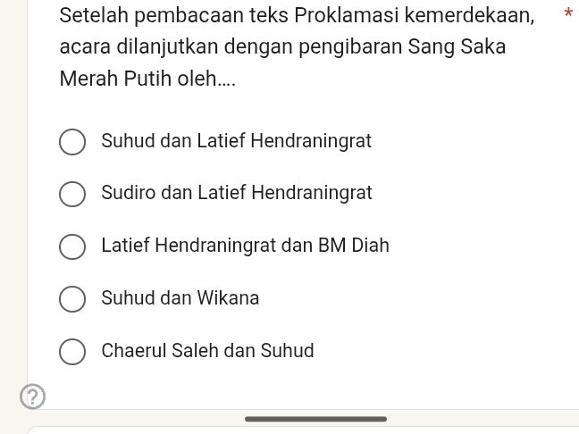 Setelah pembacaan teks Proklamasi | StudyX