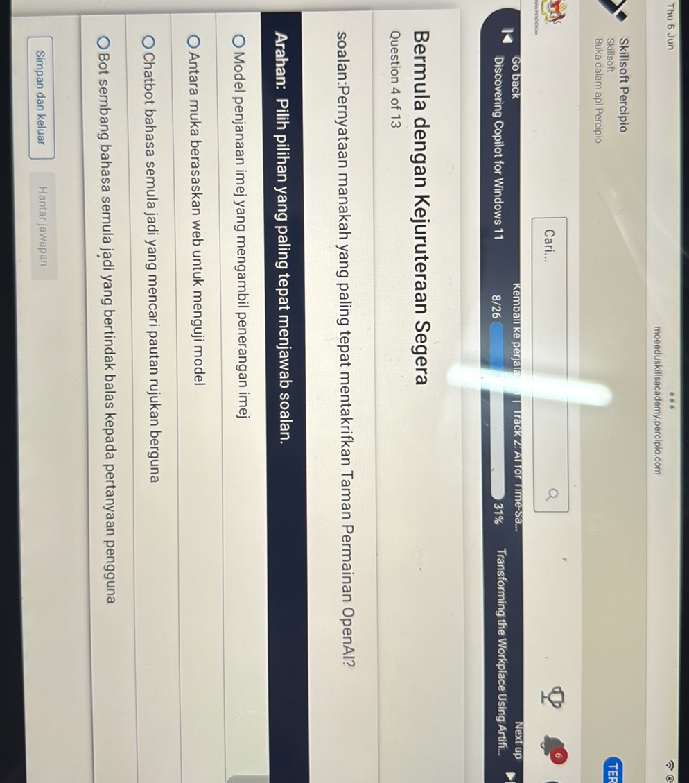 soalan:Pernyataan manakah yang paling tepat | StudyX