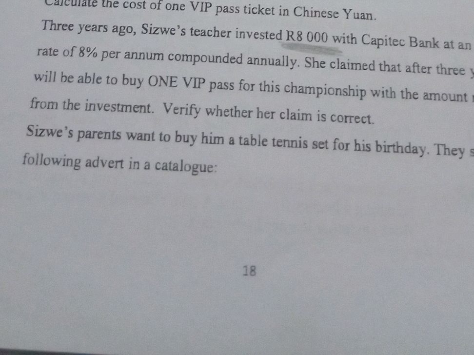 Calculate the cost of one VIP pass ticket in | StudyX