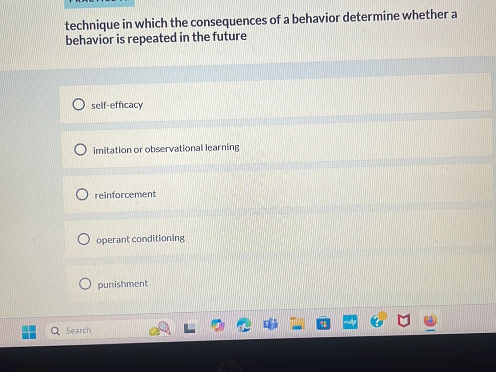 technique in which the consequences of a | StudyX