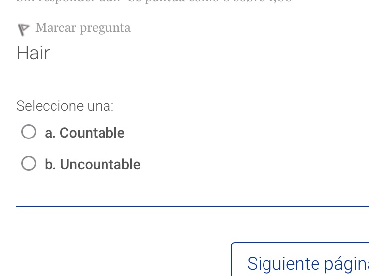 Countable or Uncountable: Hair | StudyX