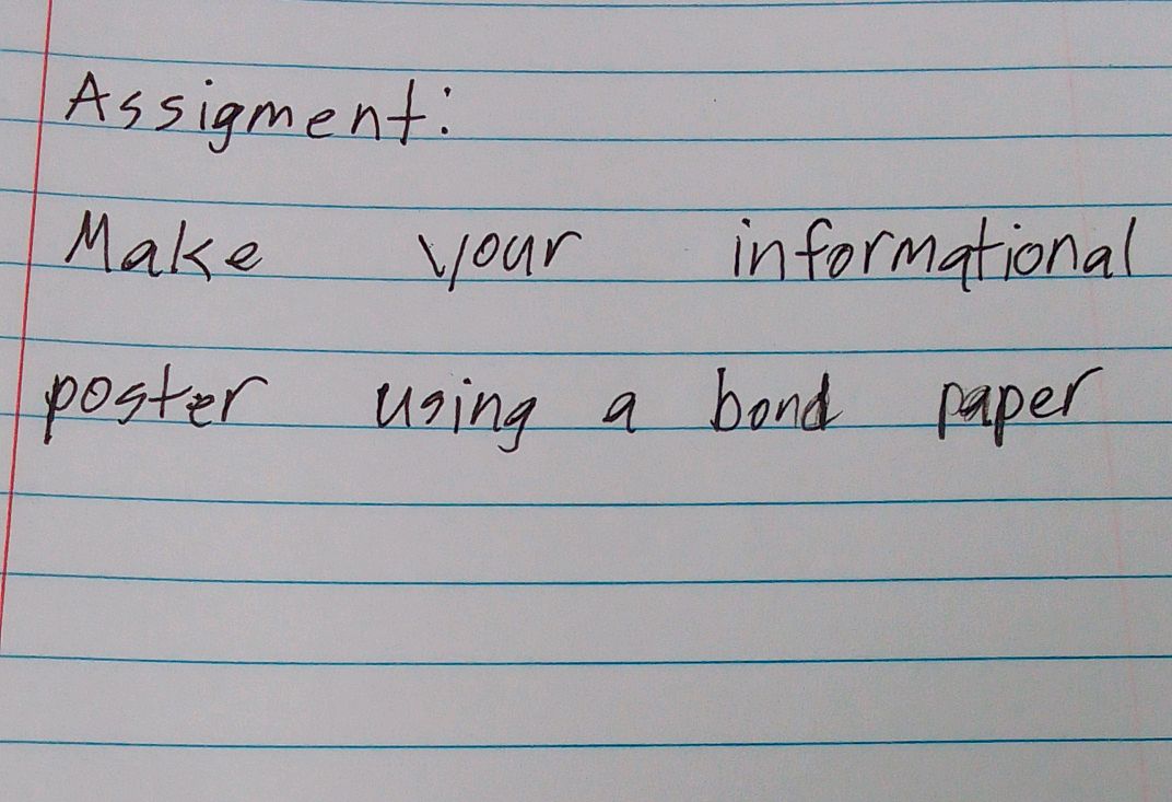Assignment: Make your informational poster | StudyX
