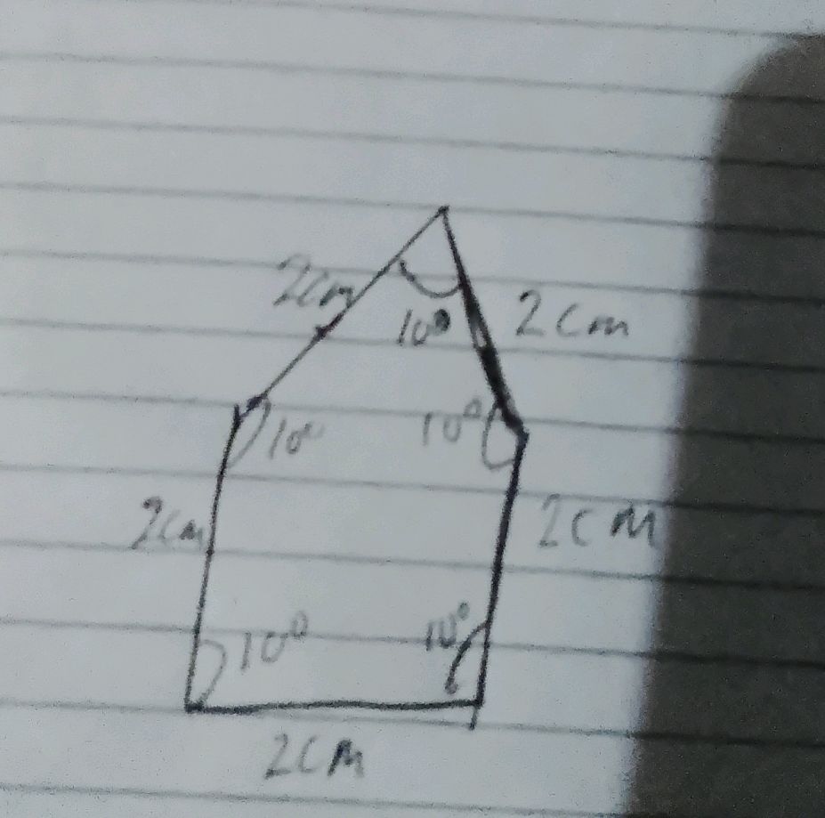 The image shows a polygon with angles and | StudyX