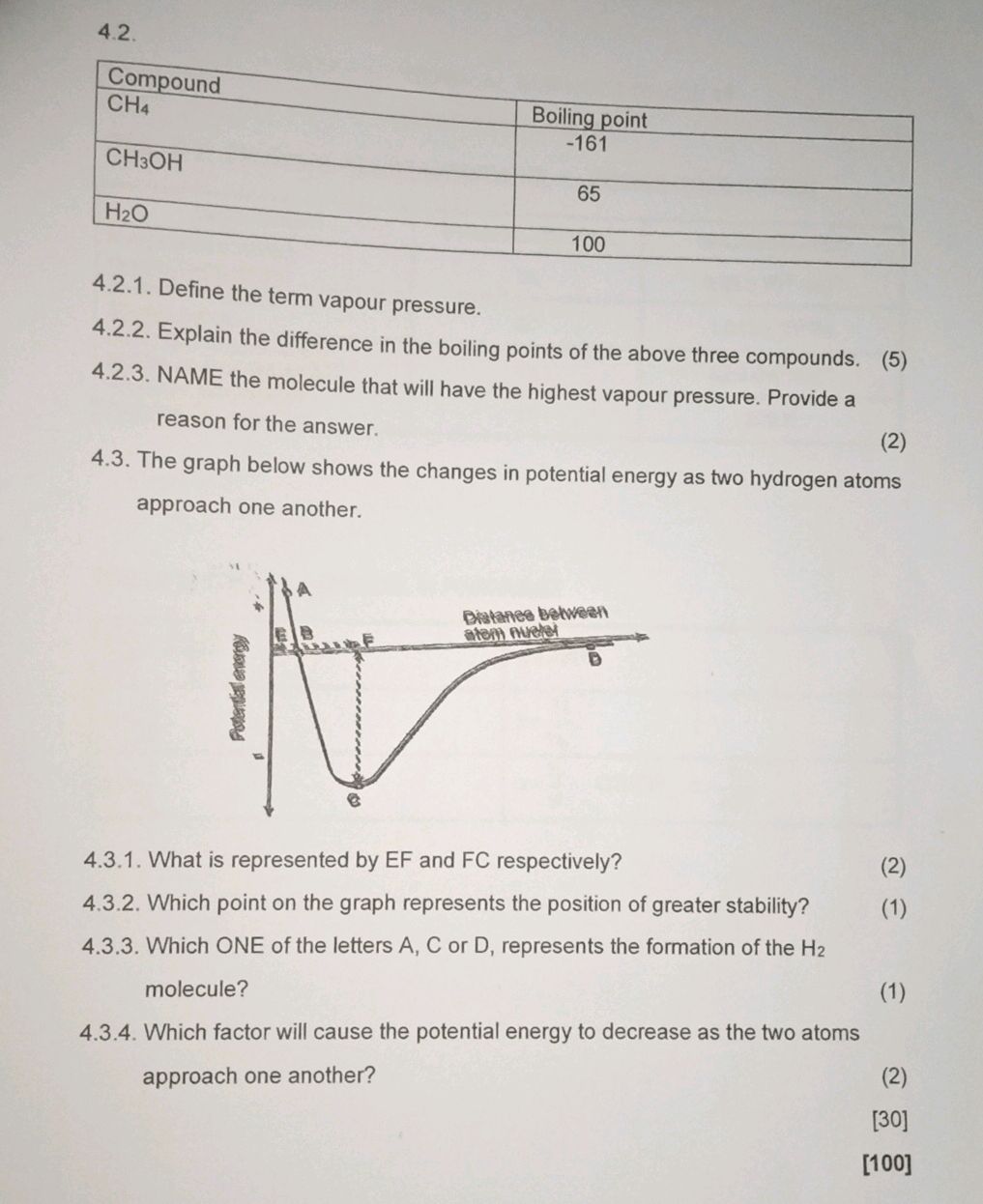 4.2. | Compound | Boiling point | |---|---| | StudyX