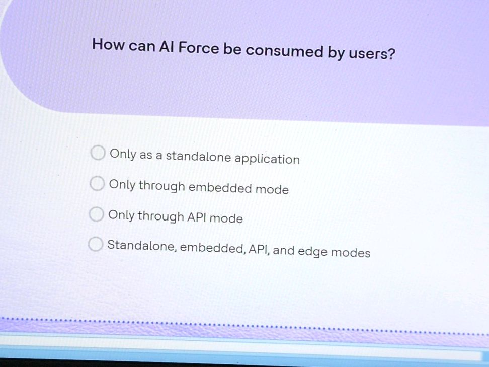 How can AI Force be consumed by users? Only | StudyX