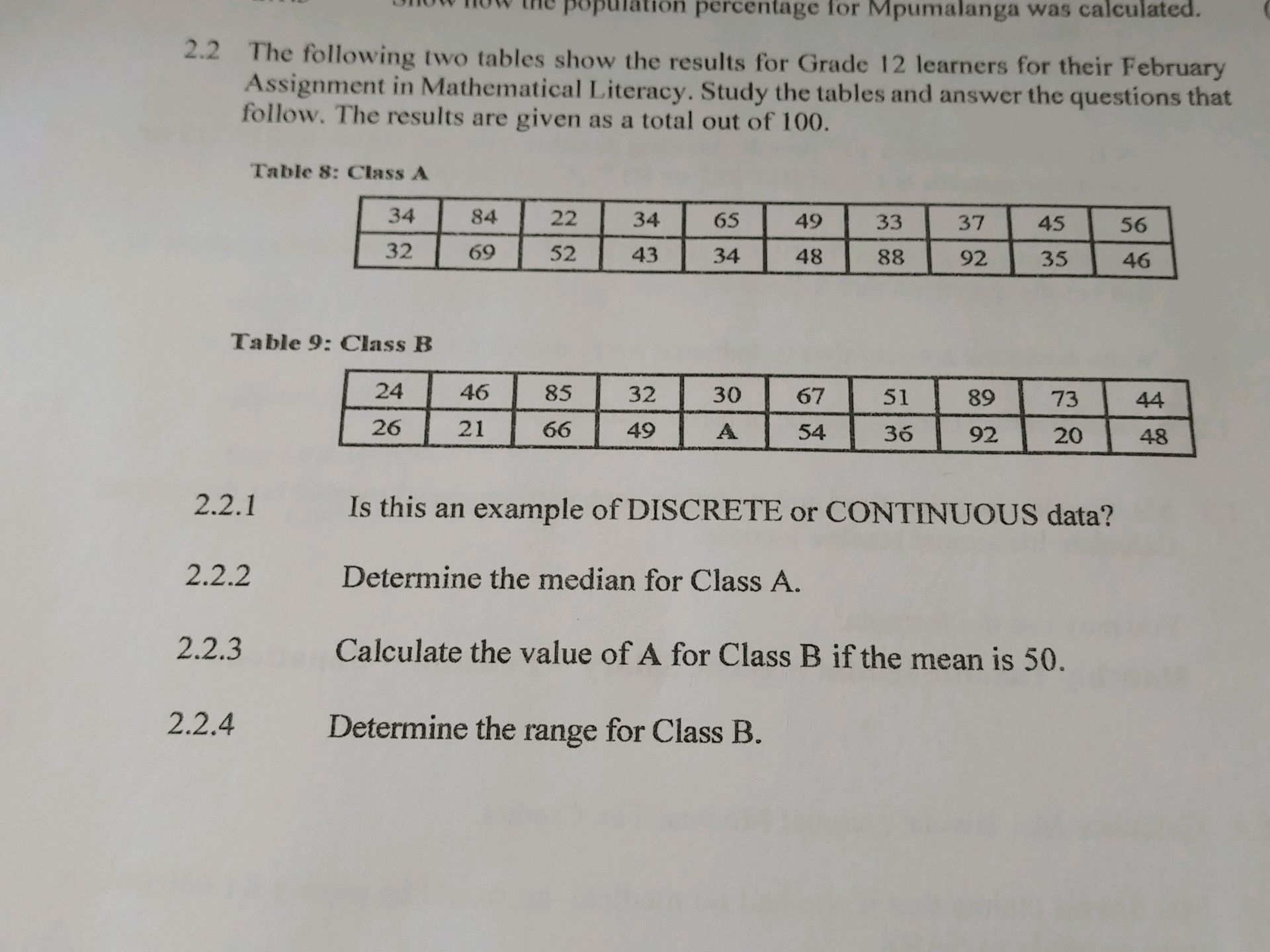The following two tables show the results | StudyX