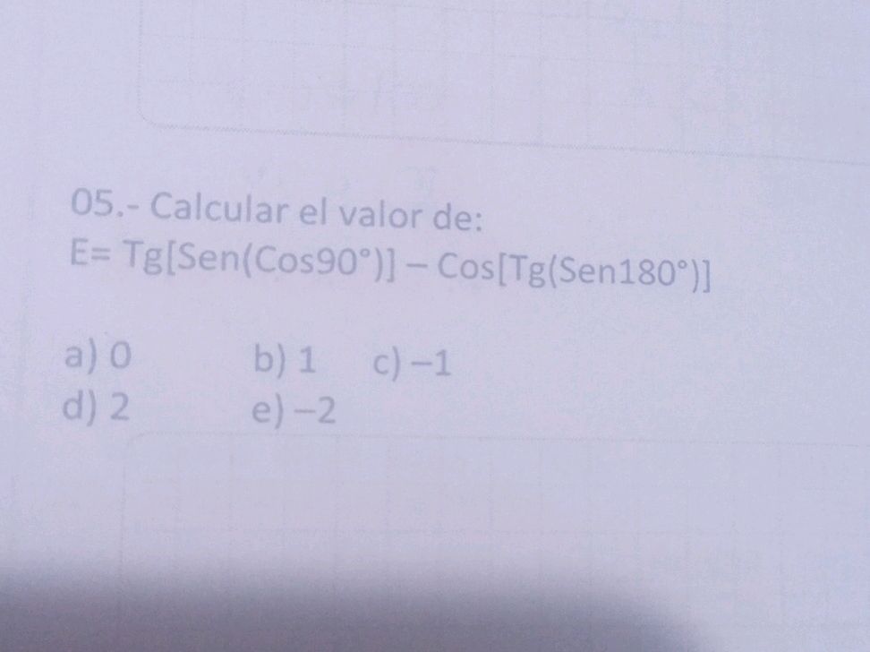 05.- Calcular el valor de: $E= | StudyX