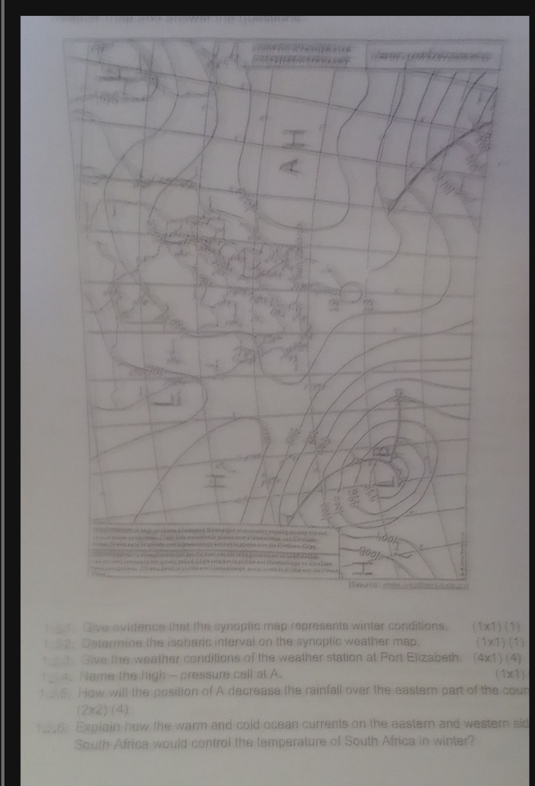1. Give evidence that the synoptic map | StudyX