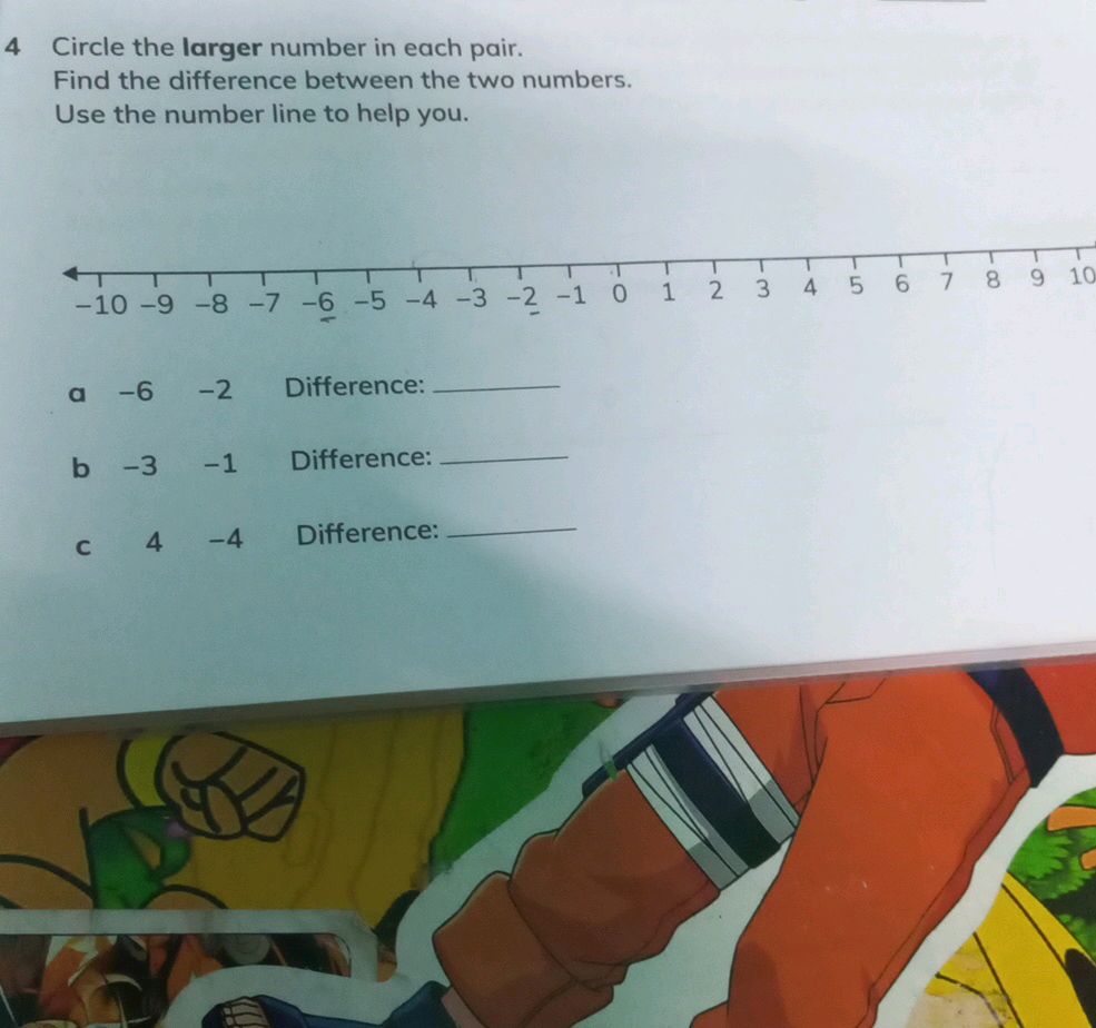 4 Circle the larger number in each pair. | StudyX
