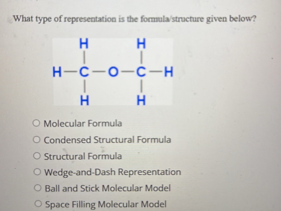 What type of representation is the | StudyX