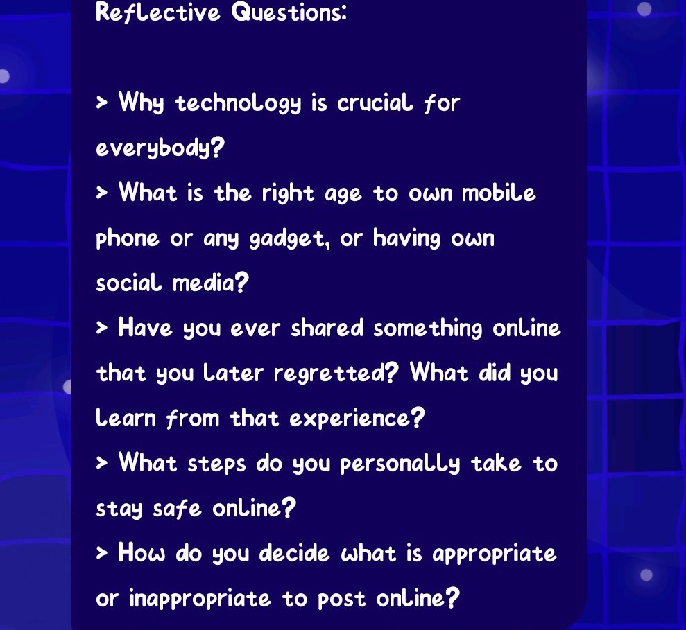 Reflective Questions: > Why technology is | StudyX