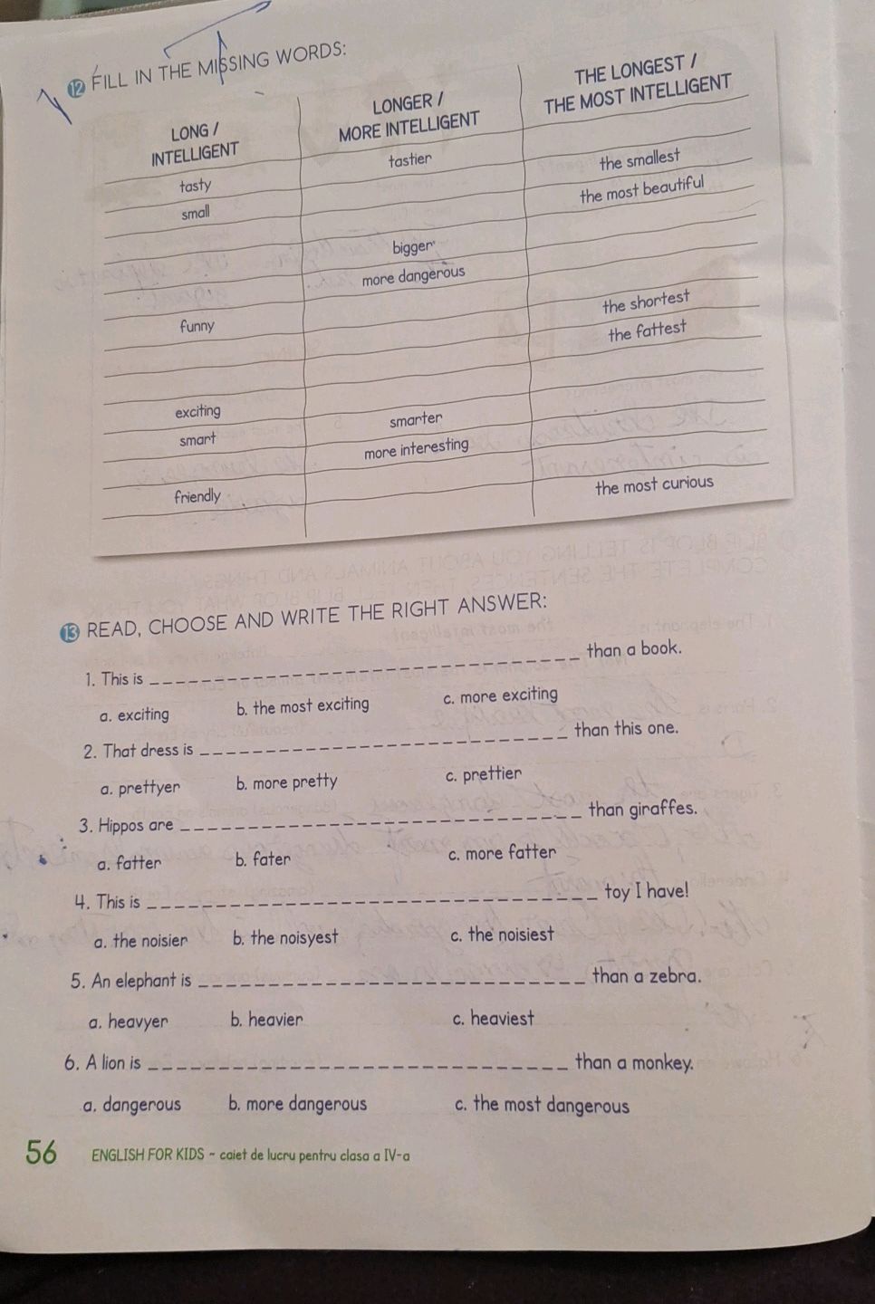 12 FILL IN THE MISSING WORDS: | LONG / | StudyX