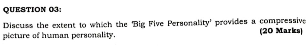 QUESTION 03: Discuss the extent to which | StudyX