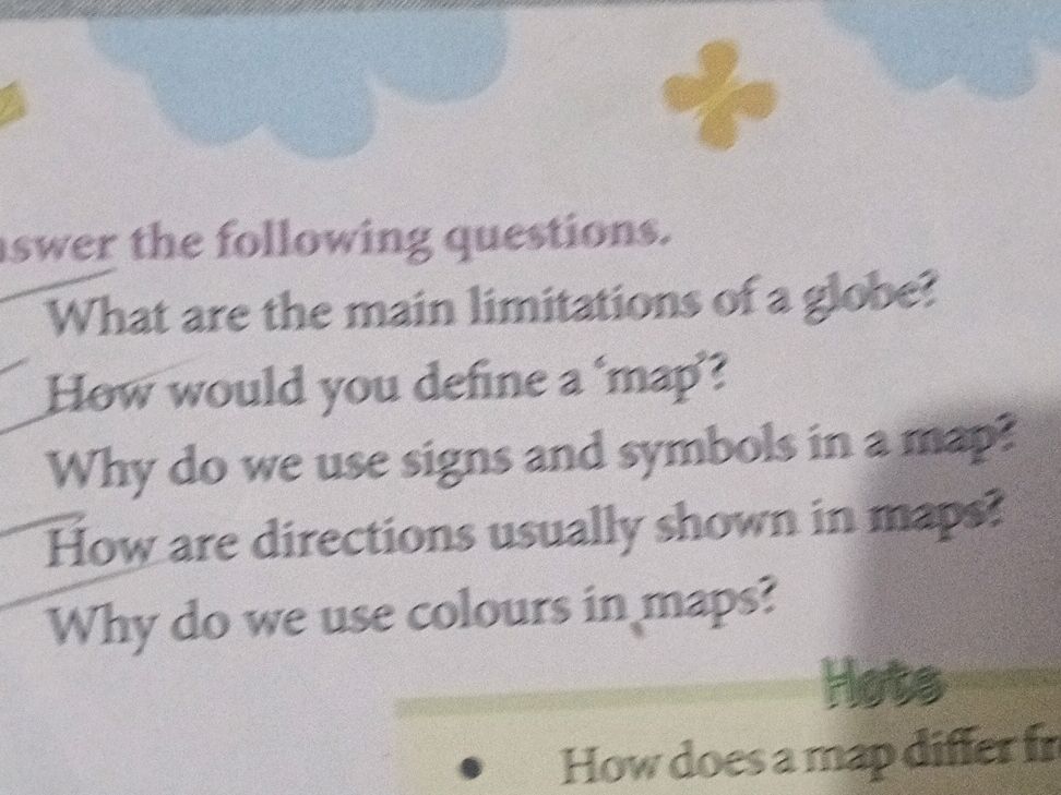 What are the main limitations of a globe? | StudyX
